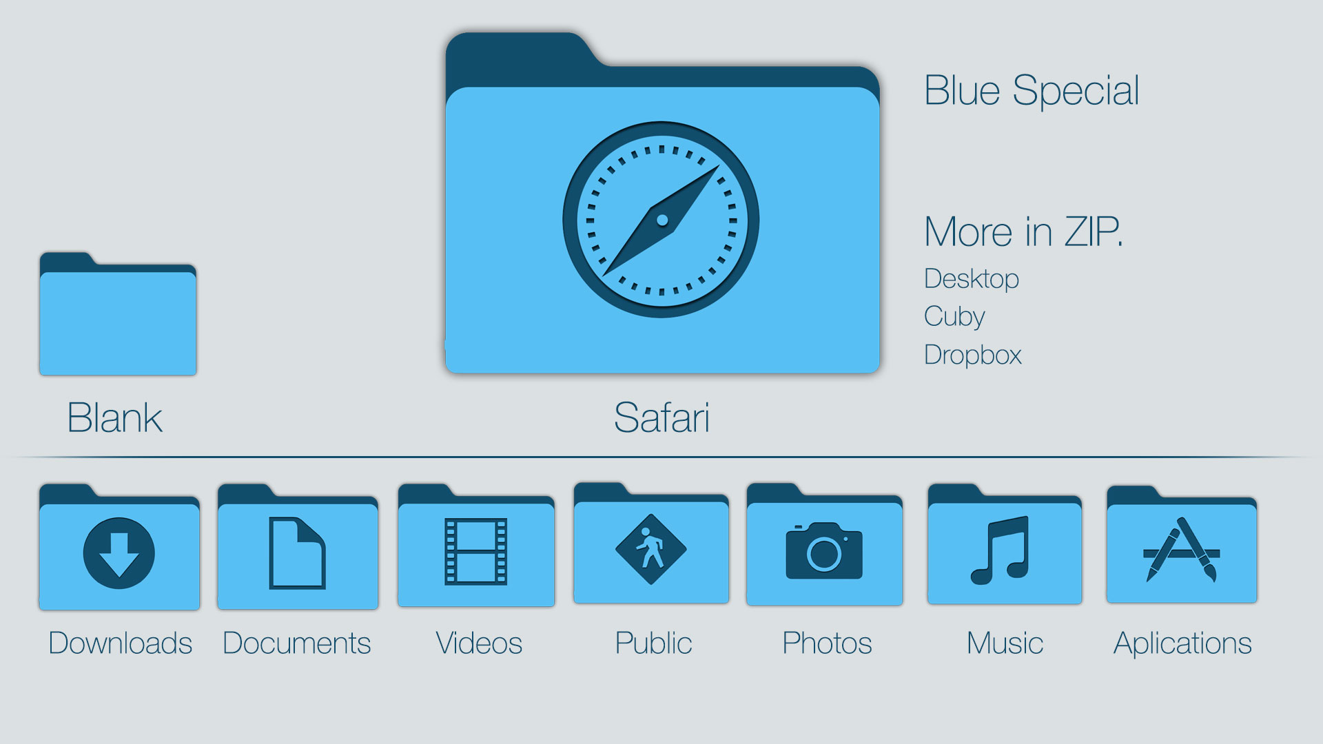 Blue Special Folders by janosch500 on DeviantArt