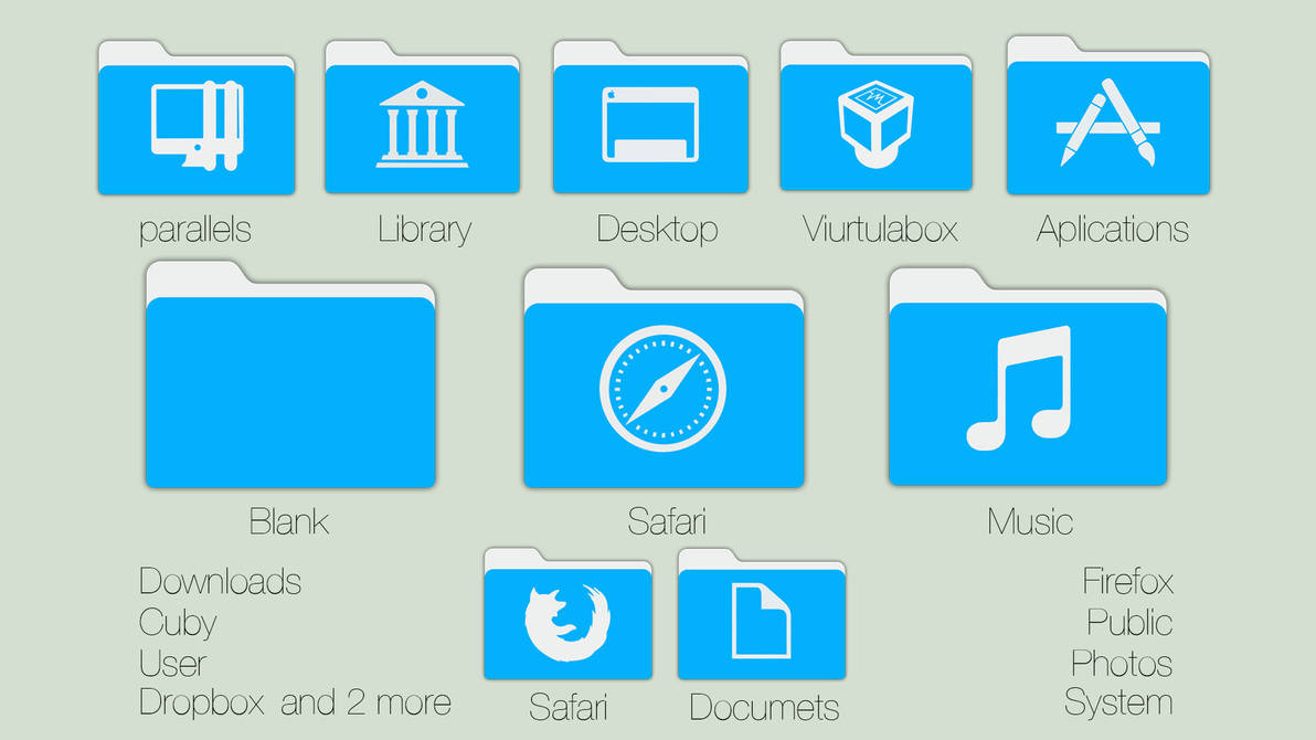 Blue Folders by janosch500 on DeviantArt