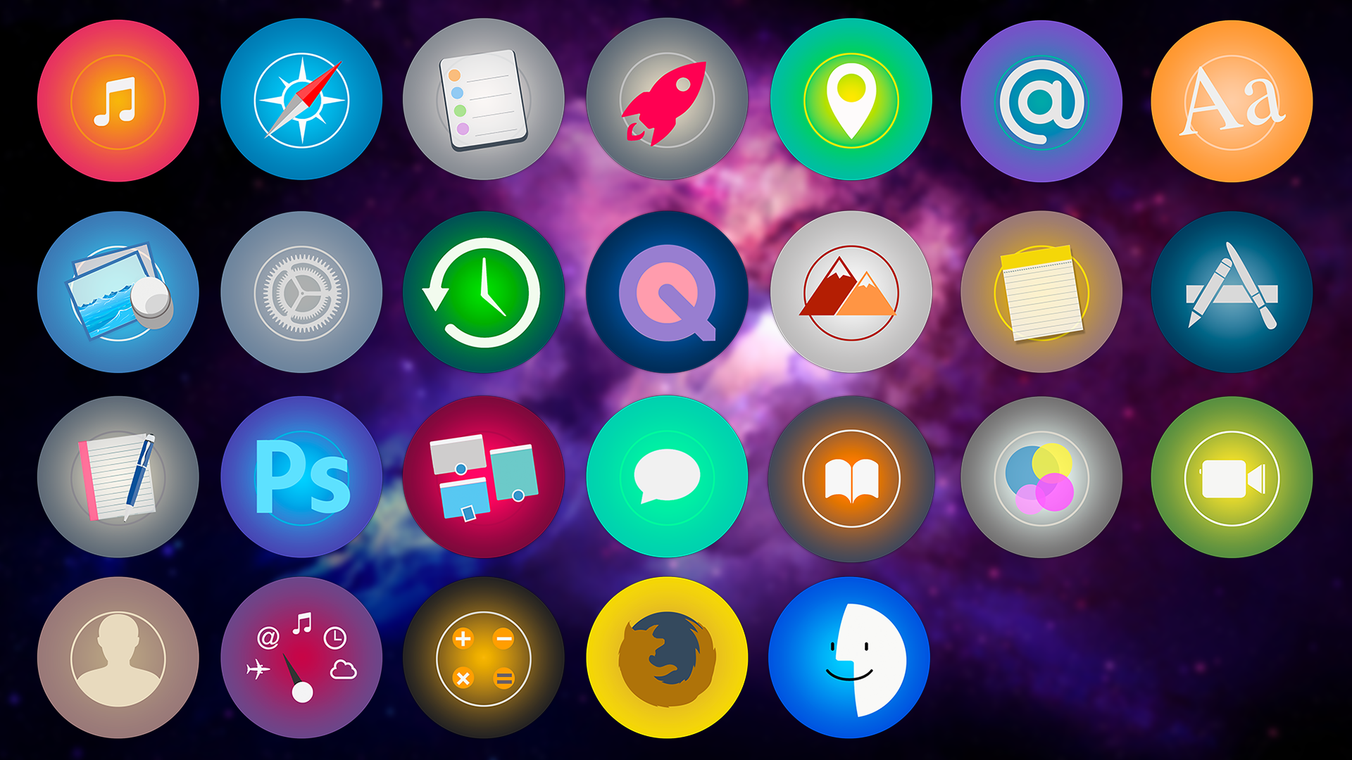 A Universe Of Beautiful-OS-X-Icons by janosch500 on DeviantArt