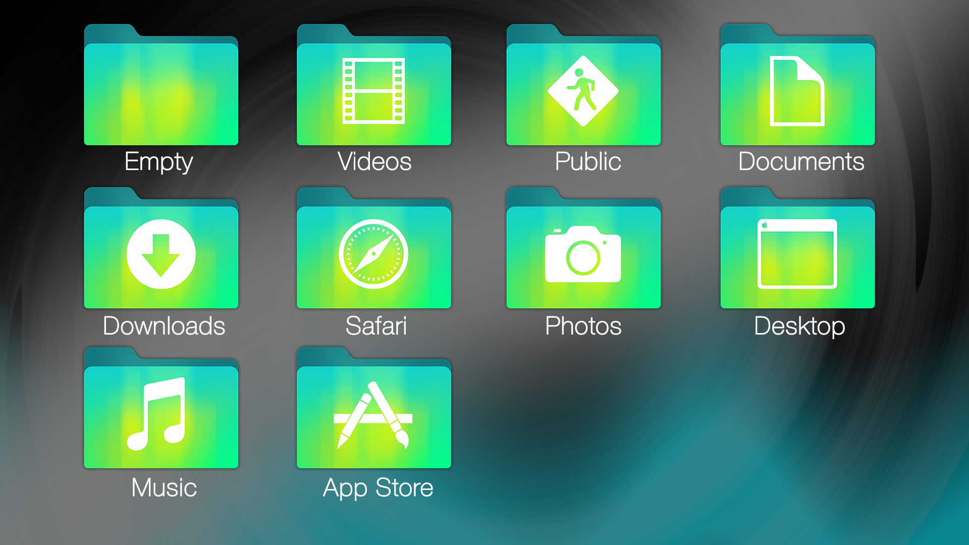 OSX Folders Gradient Green by janosch500 on DeviantArt