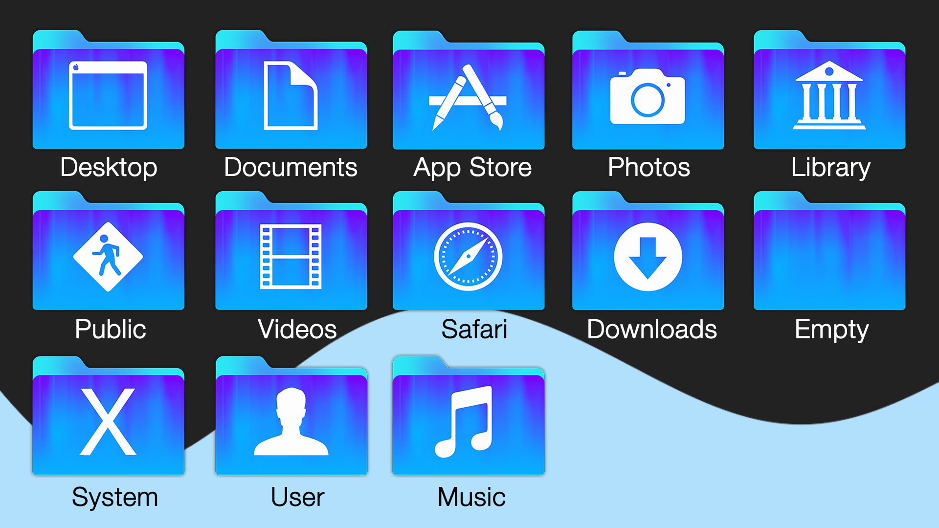 13 Folders blue by janosch500 on DeviantArt