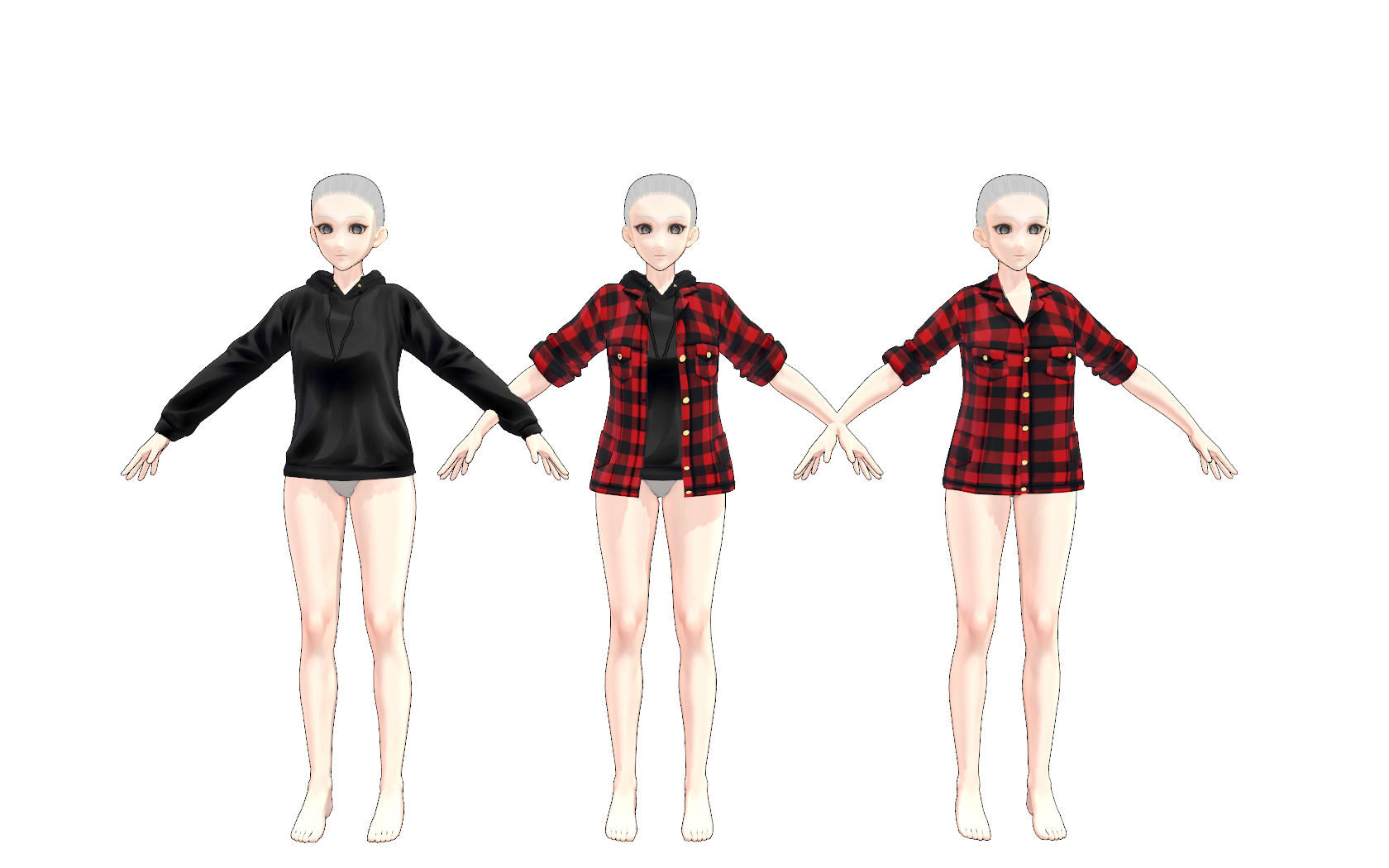 MMD Plaid Jacket EDIT by Elricgurl on DeviantArt