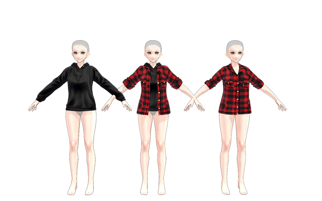 MMD Plaid Jacket EDIT by Elricgurl on DeviantArt