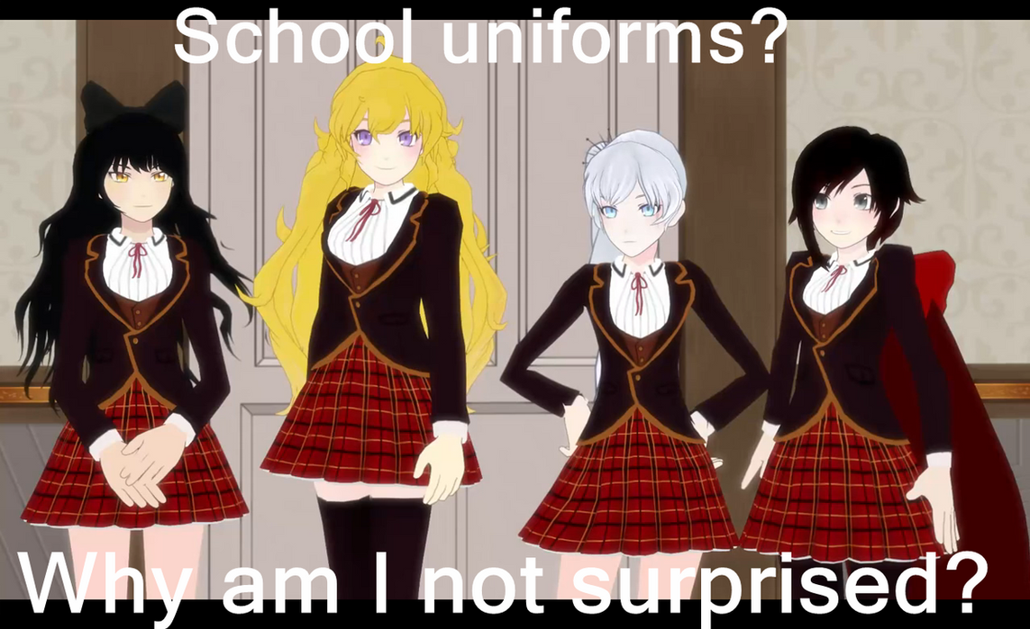 RWBY: School Uniforms by Miku-Nyan02 on DeviantArt