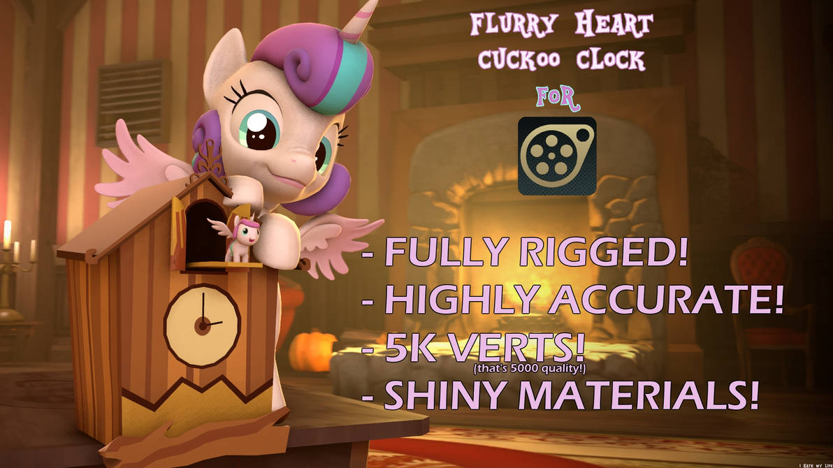 [SFM/MLP][DL] Flurry Heart Cuckoo Clock by RenderPoint on DeviantArt