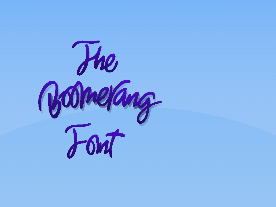 The Boomerang Europe Font! by FTTonda on DeviantArt