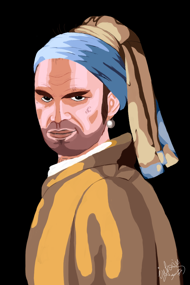 Trevor with a Pearl Earring by infrain on DeviantArt