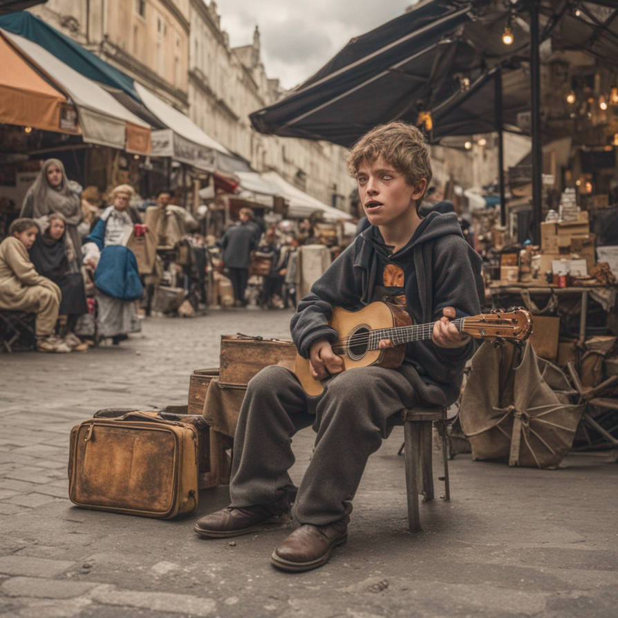 Blind Kid Busking in the Marketplace by mikeburton52 on DeviantArt