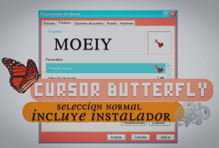 +Cursor Butterfly .SELECCION NORMAL. rar by myonlyexceptionisyou on DeviantArt