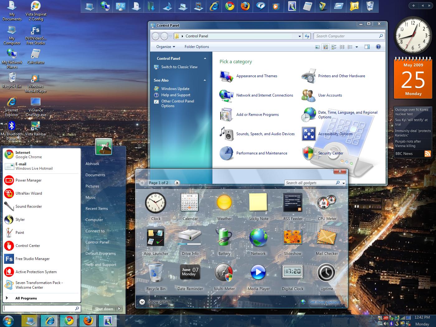 Windows 7 theme and Vistart by themegadaho on DeviantArt