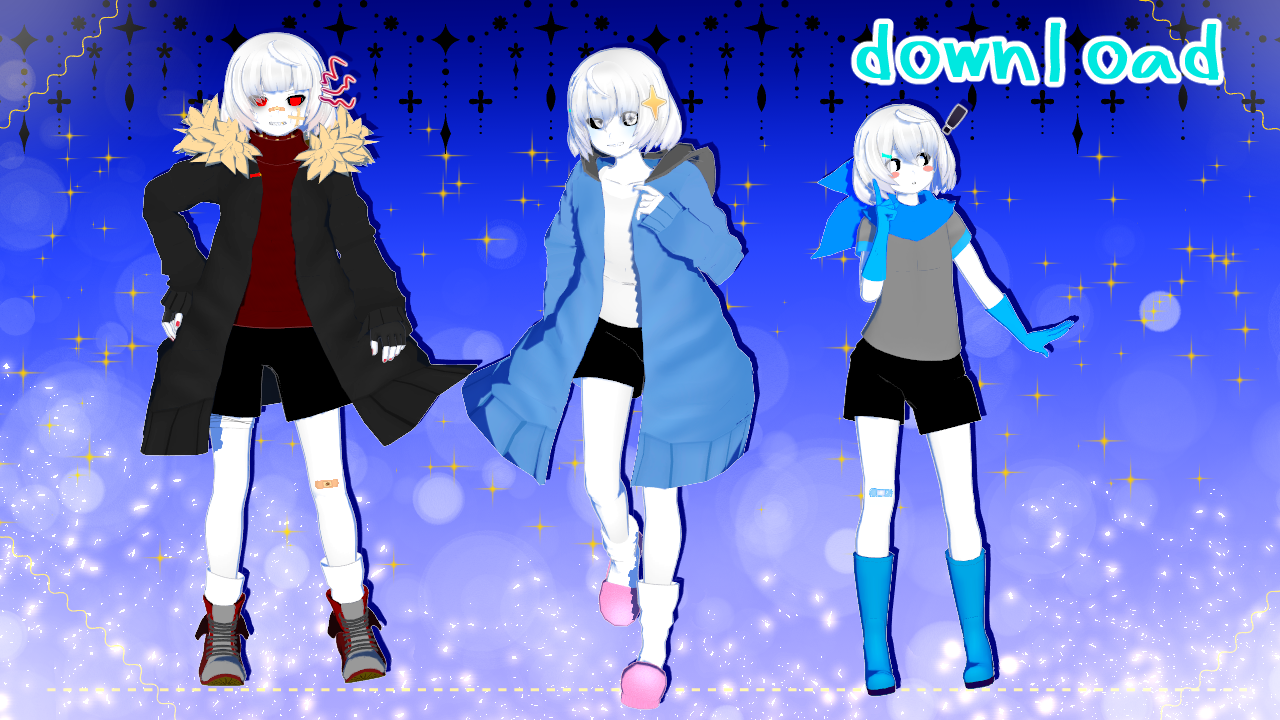 [MMD DL] cham Personification Sans[Undertale] by Sugarbear29 on DeviantArt
