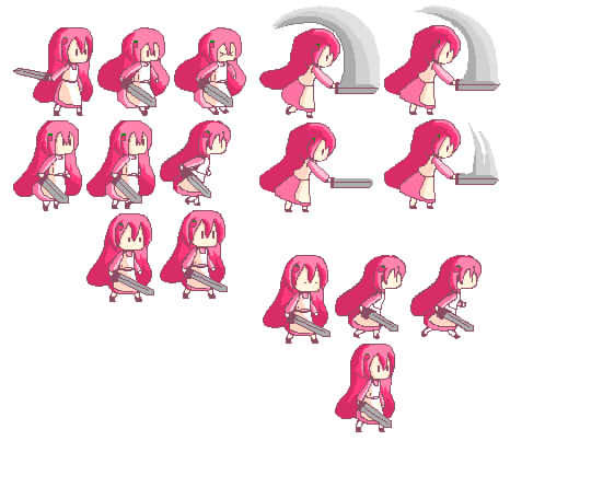 Spritesheet Aria by meteorweapon on DeviantArt