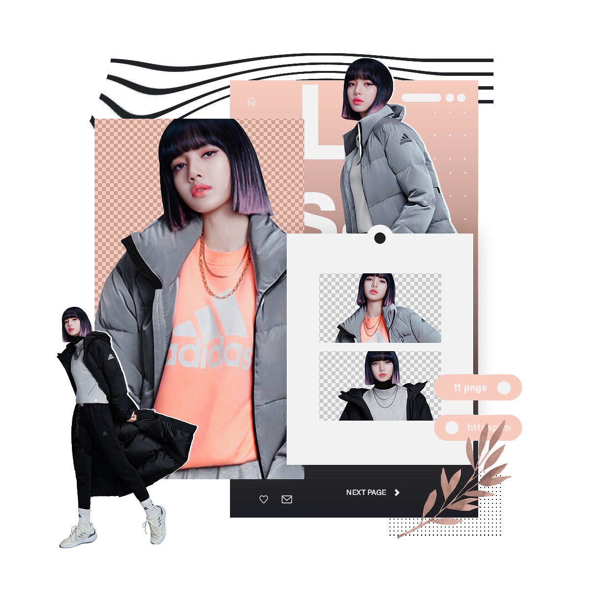 PNG PACK 032 - LISA, ADIDAS by httpspjm on DeviantArt