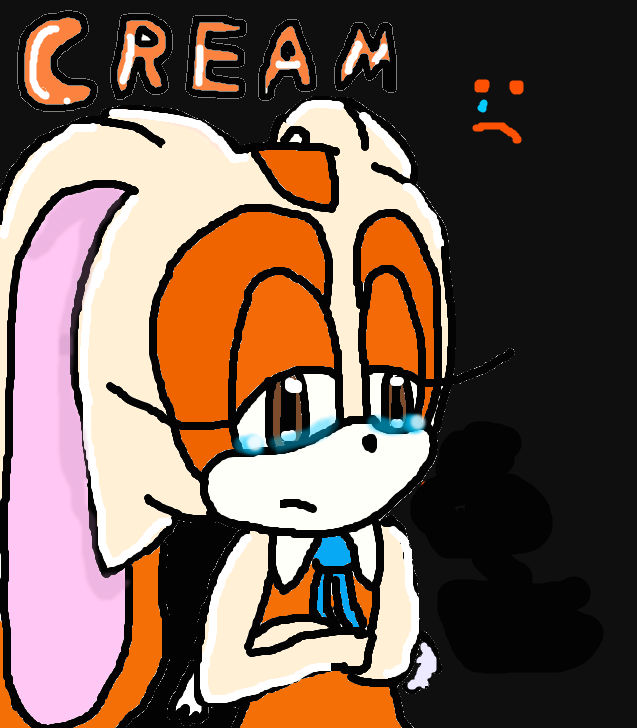 Cream the rabbit sad by ElodieTheFox051400 on DeviantArt