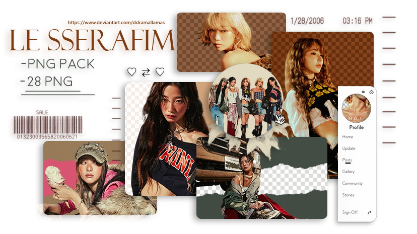 LE SSERAFIM 'HOT' Album - Png Pack #84 by ddramallamas on DeviantArt