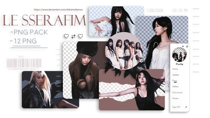 LE SSERAFIM 'HOT' Album - Png Pack #90 by ddramallamas on DeviantArt