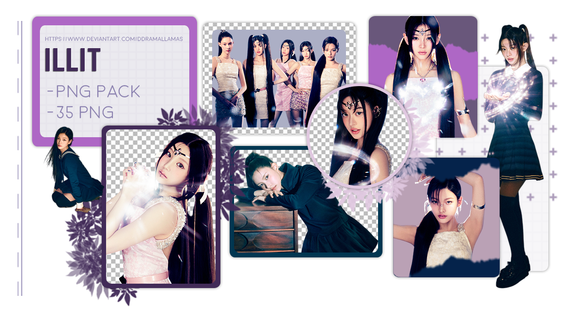 ILLIT 'bomb' - Png Pack #179 by ddramallamas on DeviantArt