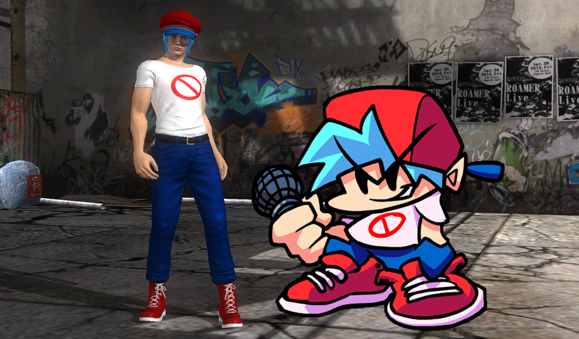 Friday Night Funkin' Boyfriend in Dead or Alive 5 by KyleKatarn1980 on ...