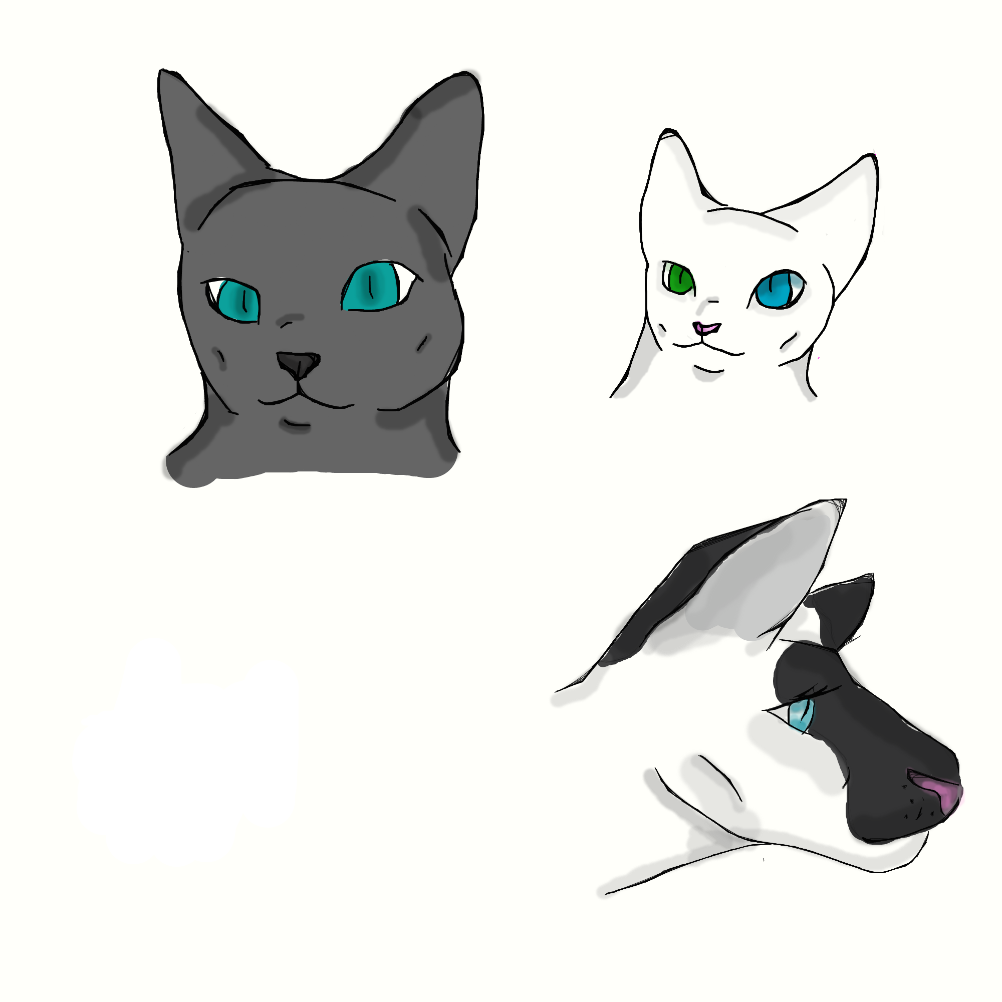 Random cat sketches by eszter0211 on DeviantArt