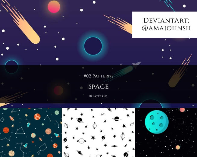 #02 Patterns: Space by amajohnsh on DeviantArt