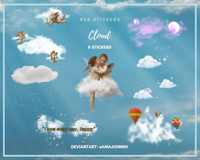 #06 Stickers: Cloud by amajohnsh on DeviantArt