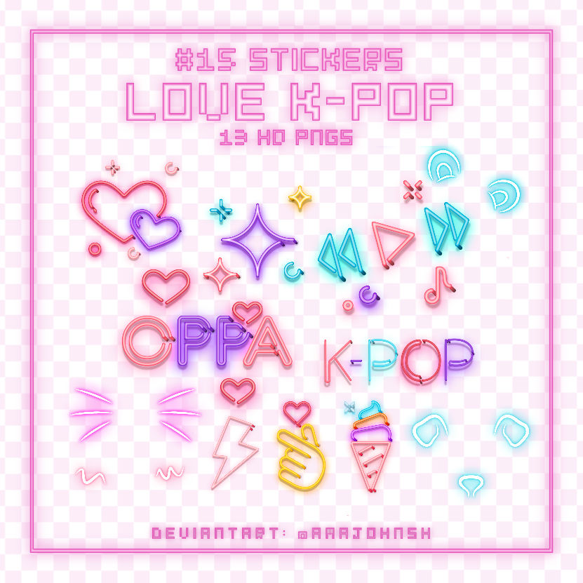 #15 Stickers: Love K-pop by amajohnsh on DeviantArt