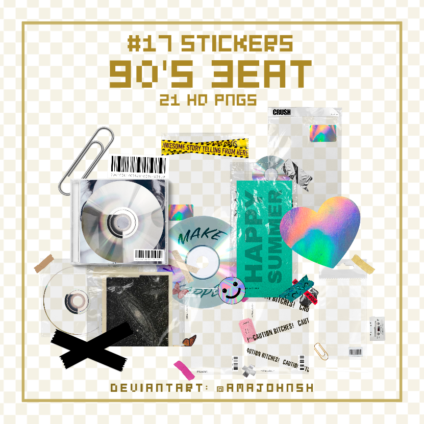 #17 Stickers: 90s Beat by amajohnsh on DeviantArt