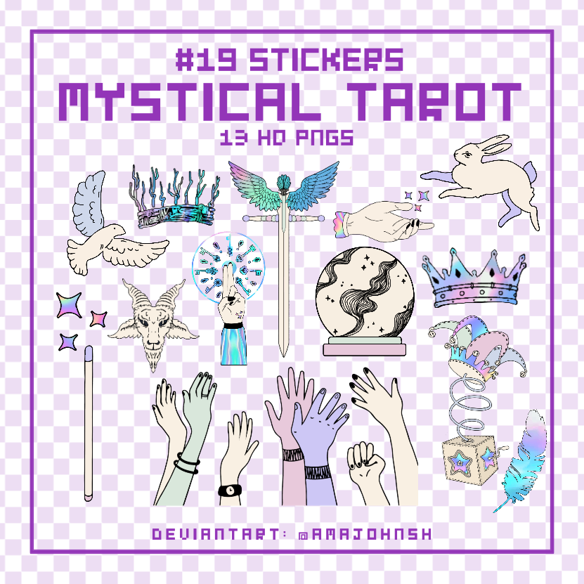 #19 Stickers: Mystical Tarot by amajohnsh on DeviantArt