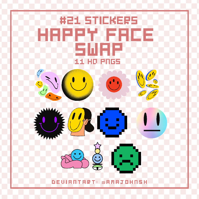 #21 Stickers: Happy Face Swap by amajohnsh on DeviantArt