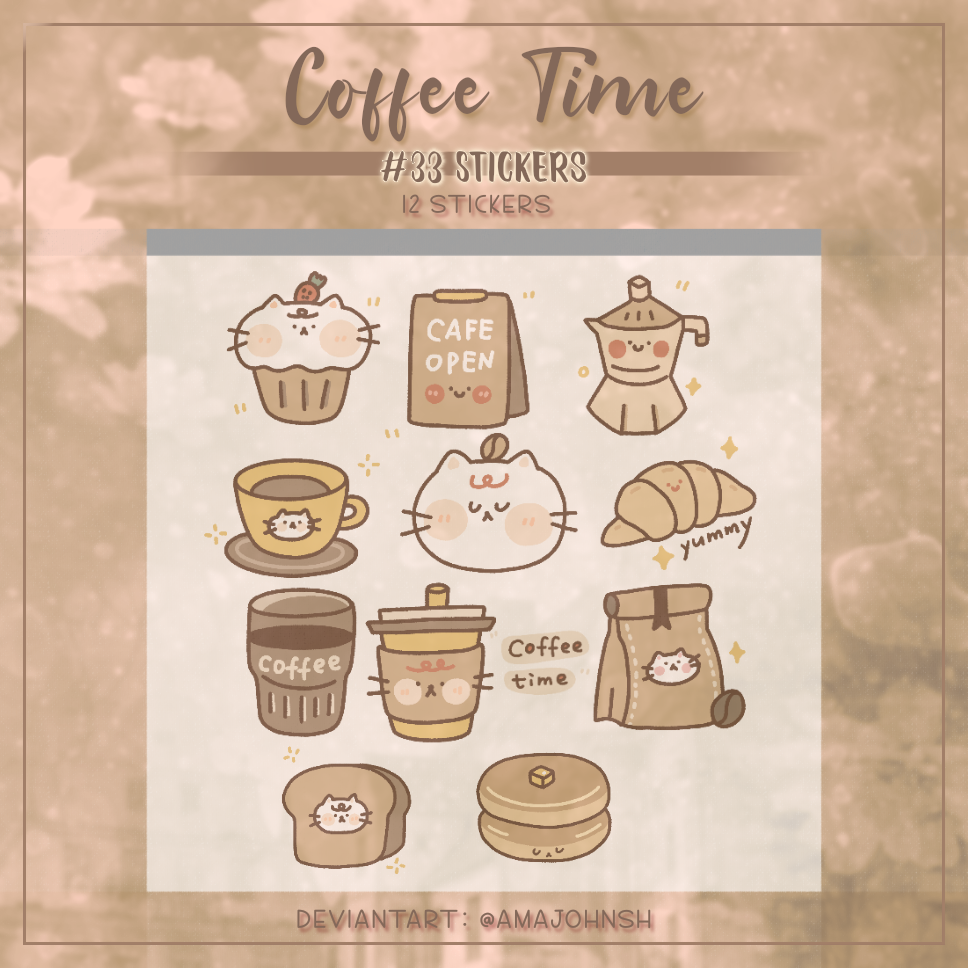 #33 Stickers: Coffee Time by amajohnsh on DeviantArt