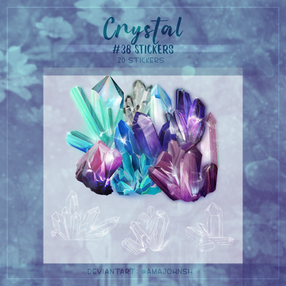 #38 Stickers: Crystal by amajohnsh on DeviantArt
