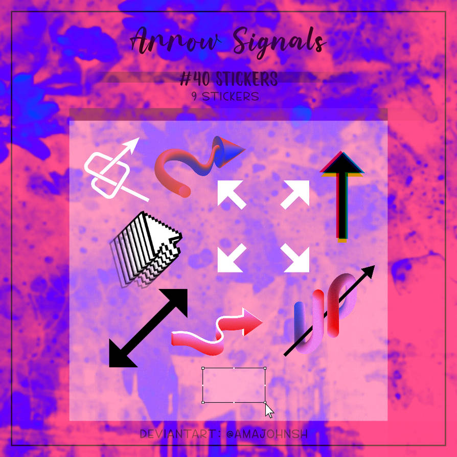 #40 Stickers: Arrow Signals by amajohnsh on DeviantArt