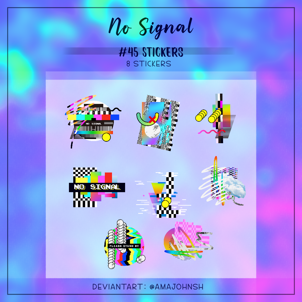 #45 Stickers: No Signal by amajohnsh on DeviantArt