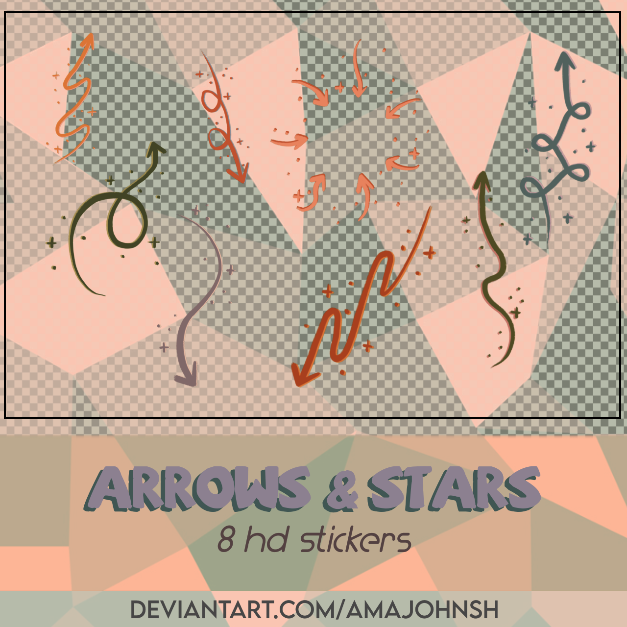 #83 Stickers: Arrows and Stars by amajohnsh on DeviantArt