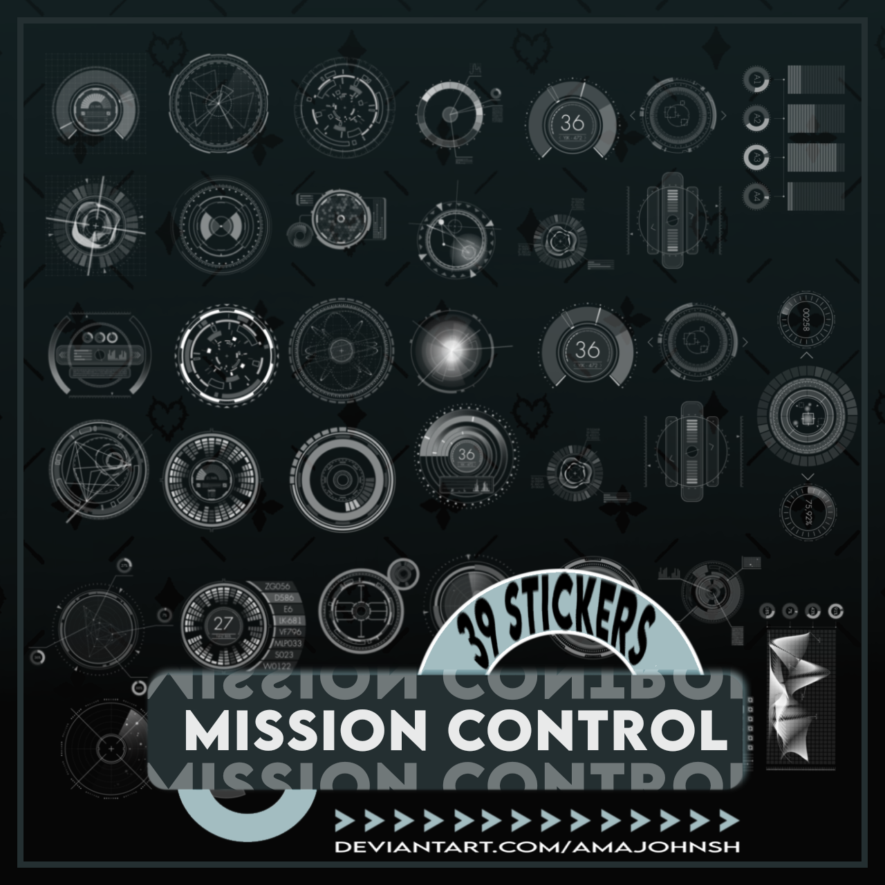 #85 Stickers: Mission Control by amajohnsh on DeviantArt