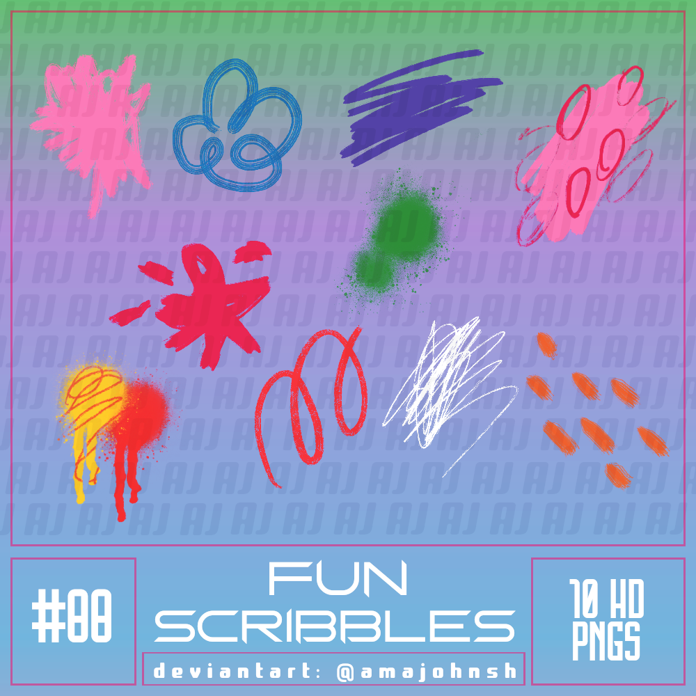 #88 Stickers: Fun Scribbles by amajohnsh on DeviantArt