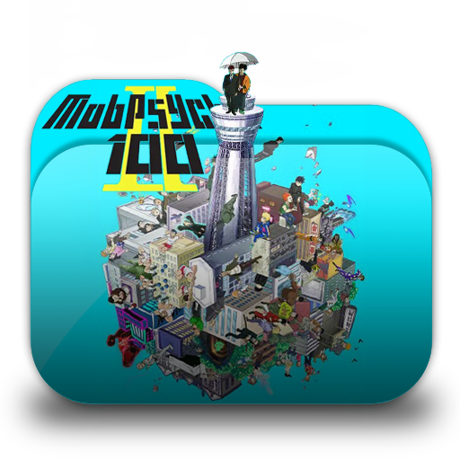Mob Psycho 100 II folder icon by hirus7770 on DeviantArt