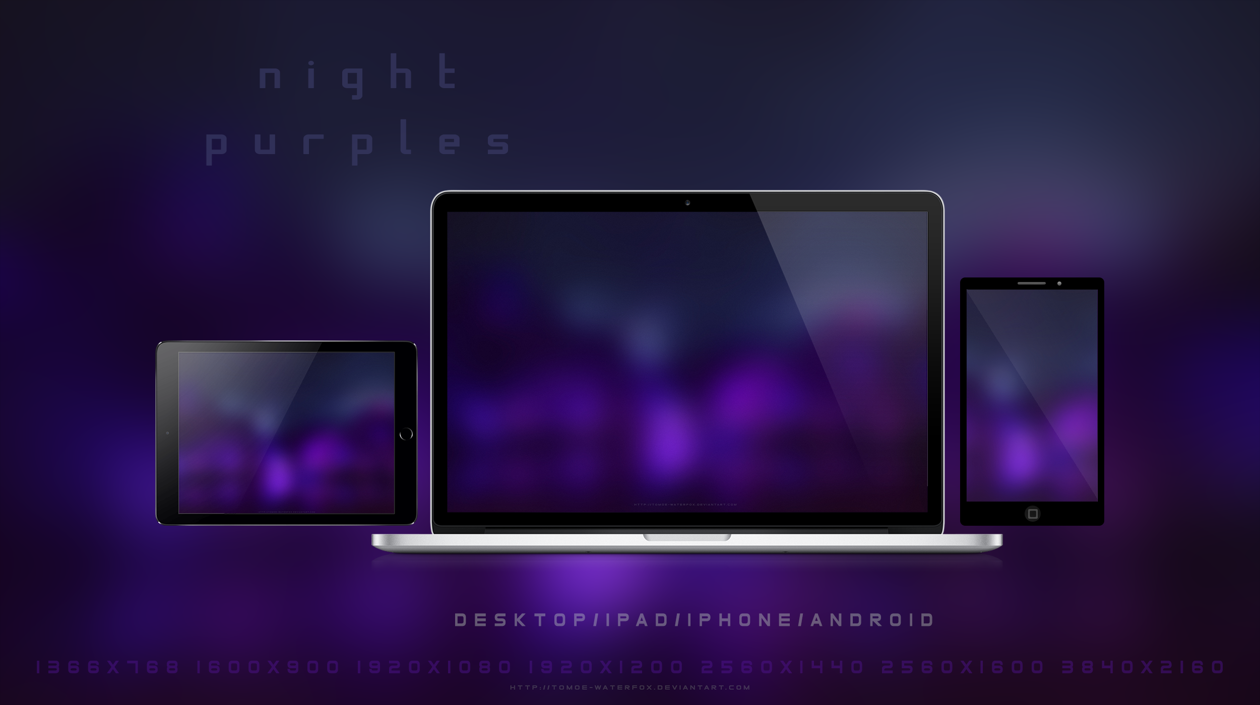 Night purples Wallpapers by Tomoe-Waterfox on DeviantArt