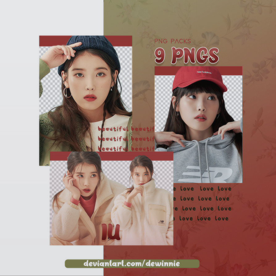 PNG PACK #06- IU for Newbalance by dewinnie on DeviantArt