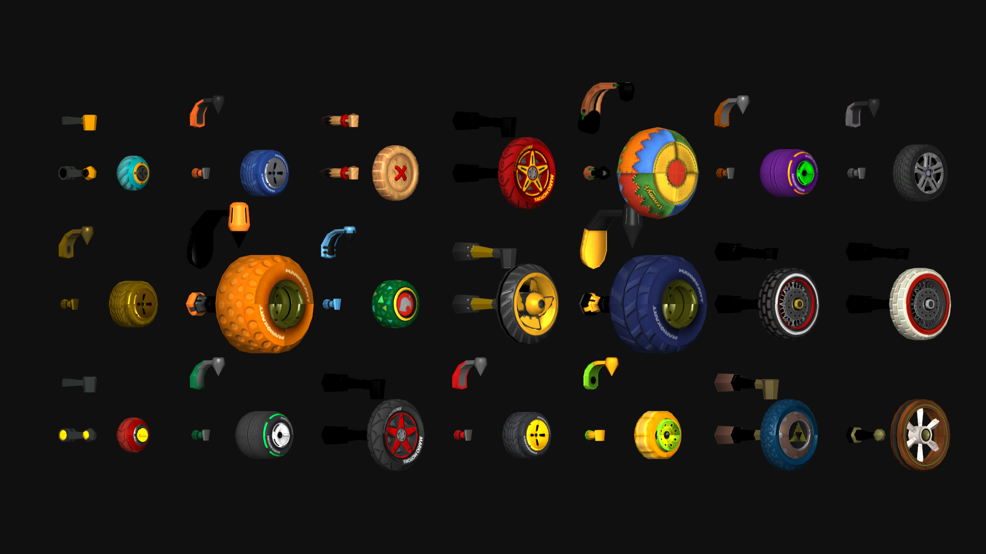 Tires (+Arms) Pack - Mario Kart 8 - XPS by nintendogamer199 on DeviantArt