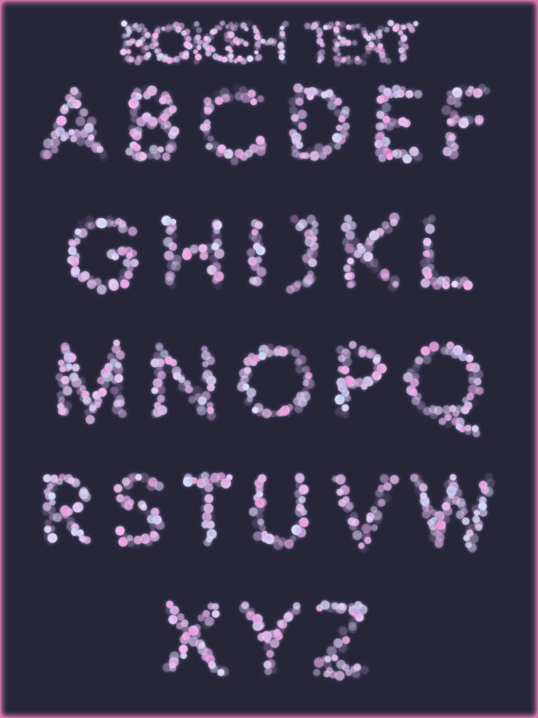 Bokeh Alphabet PNG by stormyhale on DeviantArt