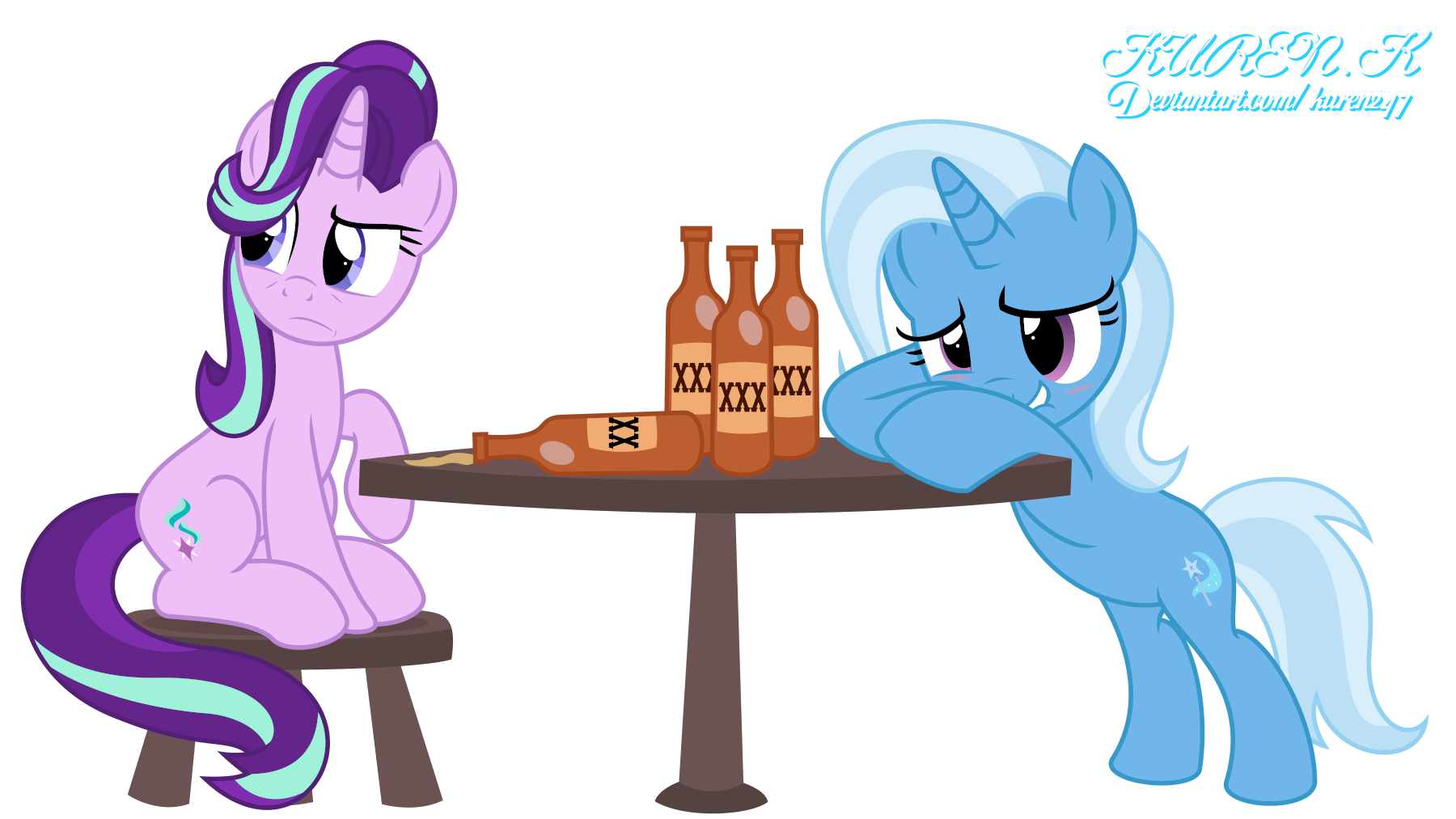 Bartender,if she falls down, it means enough by kuren247 on DeviantArt