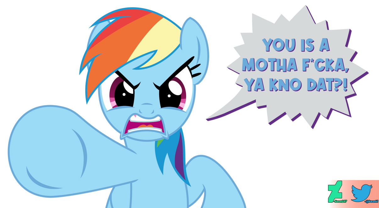 Rainbow says by kuren247 on DeviantArt