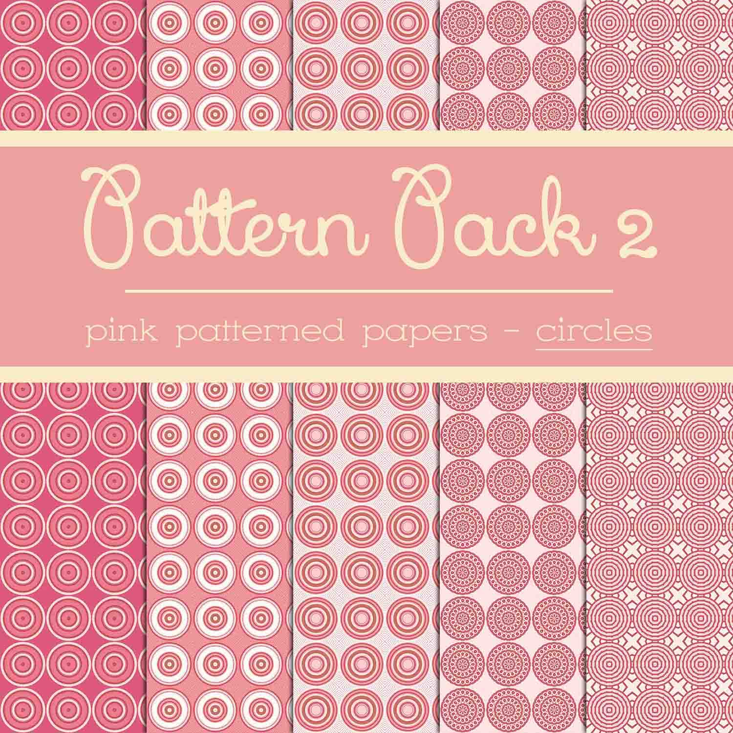 Free Pattern Pack 2: Pink Circles by TeacherYanie on DeviantArt
