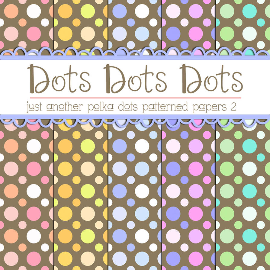 Free Polka Dots Patterned Papers 2 by TeacherYanie on DeviantArt