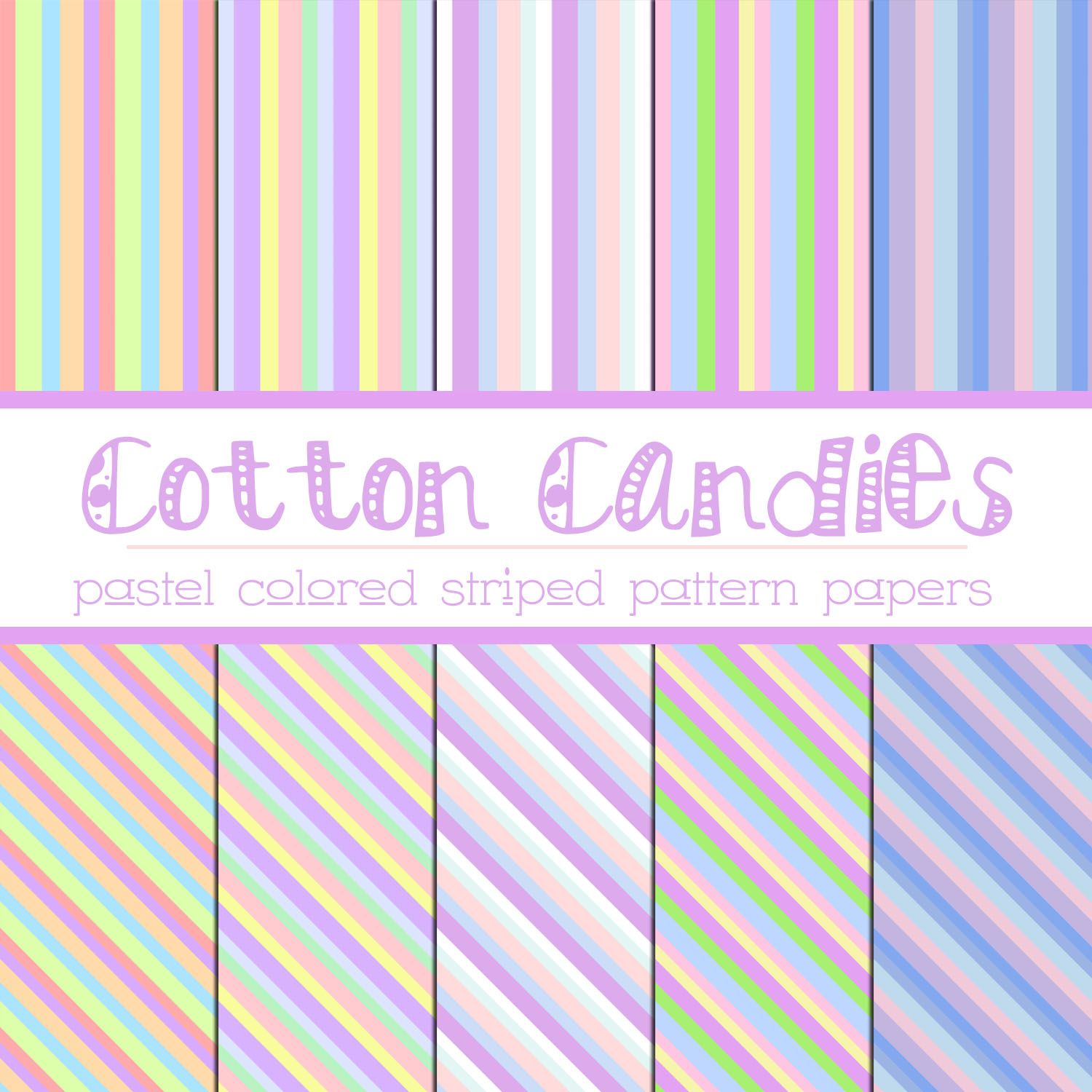 Free Cotton Candies: Pastel Stripes by TeacherYanie on DeviantArt