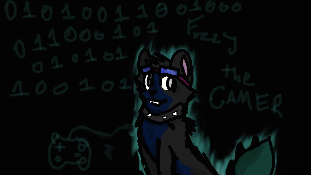 For my dear friend, Fuzzy The Gamer by Little-Hawk-Artist on DeviantArt