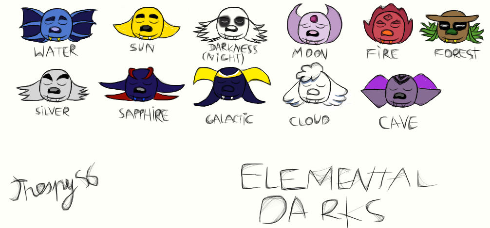 Elemental Darks by Thespy56 on DeviantArt