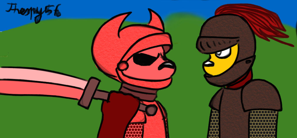 Roney and Red Moon's battle by Thespy56 on DeviantArt