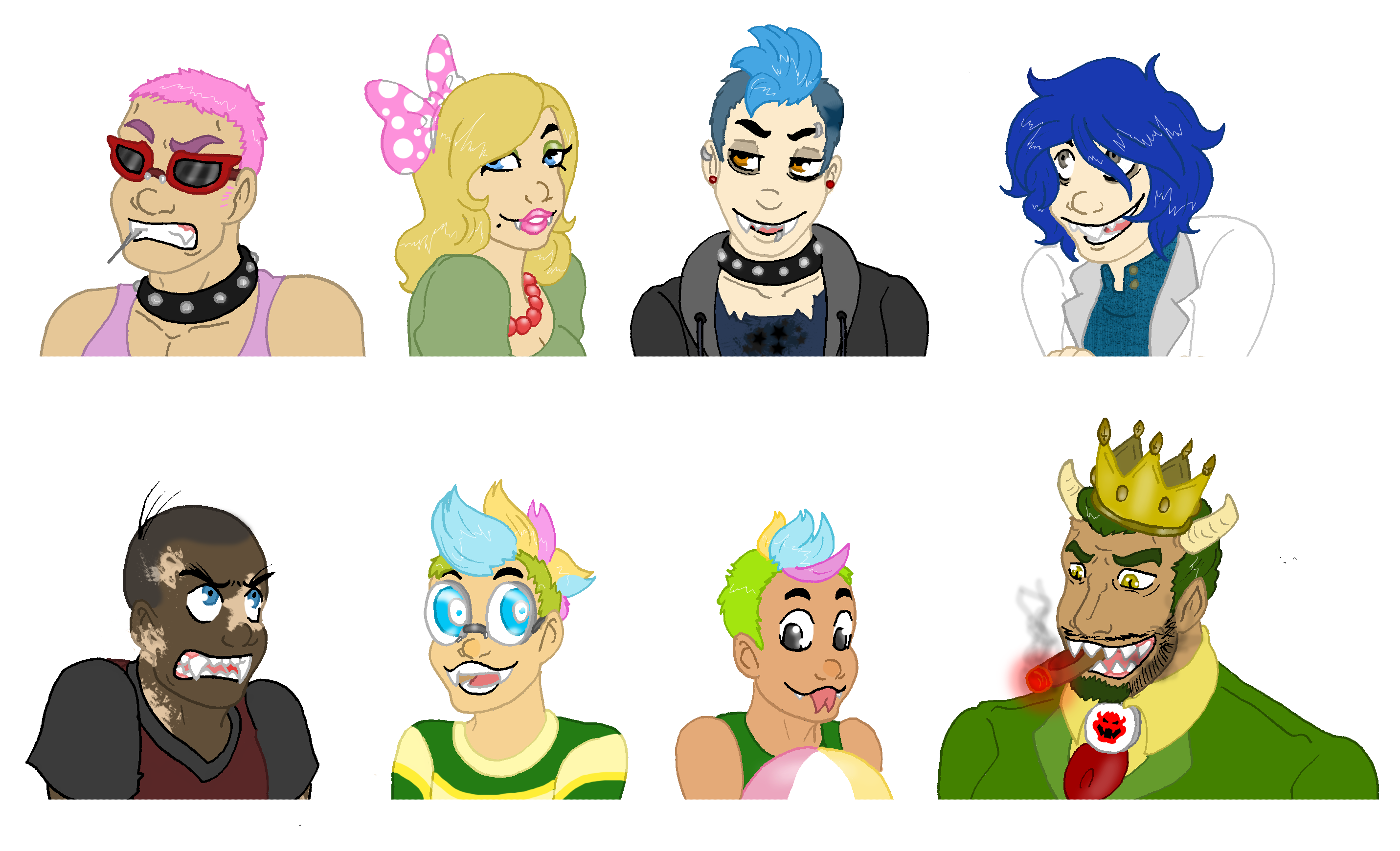 Cartoon Koopa Kids by sushi1382 on DeviantArt